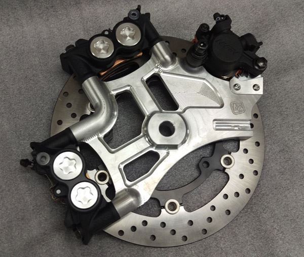 MT09 / FZ-09 / MT07 / FZ07 /R7 Rear multi caliper brake bracket for ...