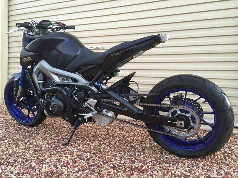 MT09 (FZ-09 ) 8"- 10" swingarm extensions. Performance Motorcycle ...