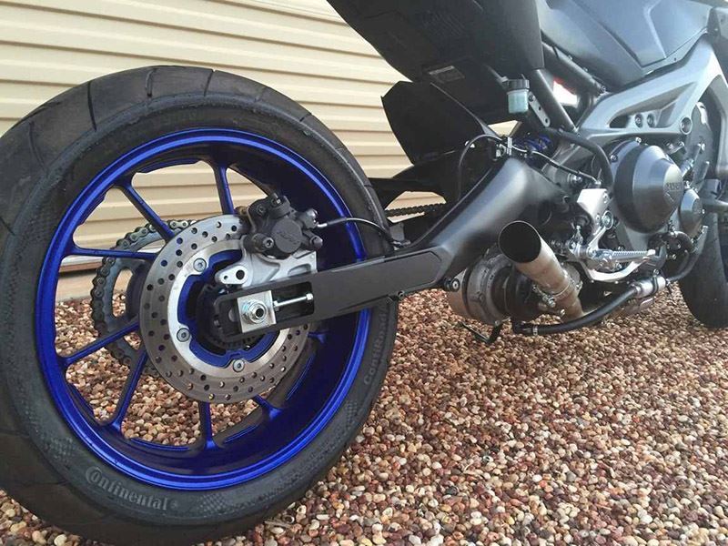 MT09 (FZ-09 ) 8"- 10" swingarm extensions. Performance Motorcycle ...