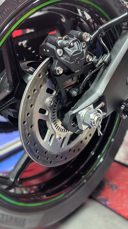 ZH2 Rear brake bracket for Brembo caliper. Performance Motorcycle ...