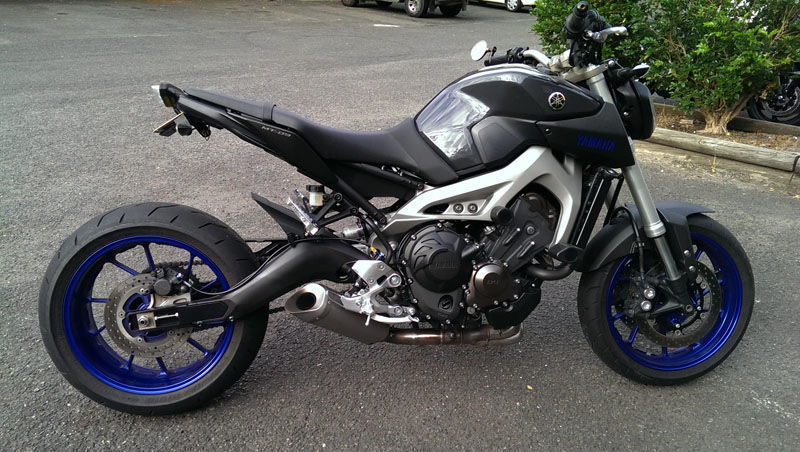 MT09 (FZ-09) 4"- 6" Swing Arm Extensions. Performance Motorcycle ...