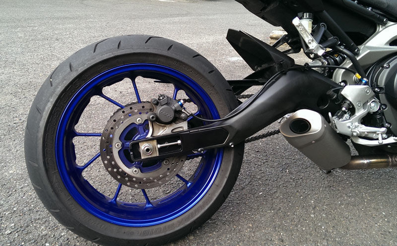 MT09 (FZ-09) 4"- 6" Swing Arm Extensions. Performance Motorcycle ...